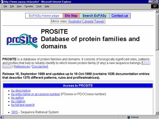 Molecular Sequence Information and Databases