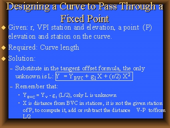 Designing a Curve to Pass Through a Fixed Point