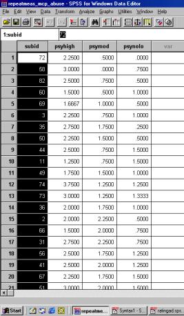 Psych 218 – Third SPSS Tutorial