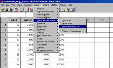 Psych 218 – Third SPSS Tutorial